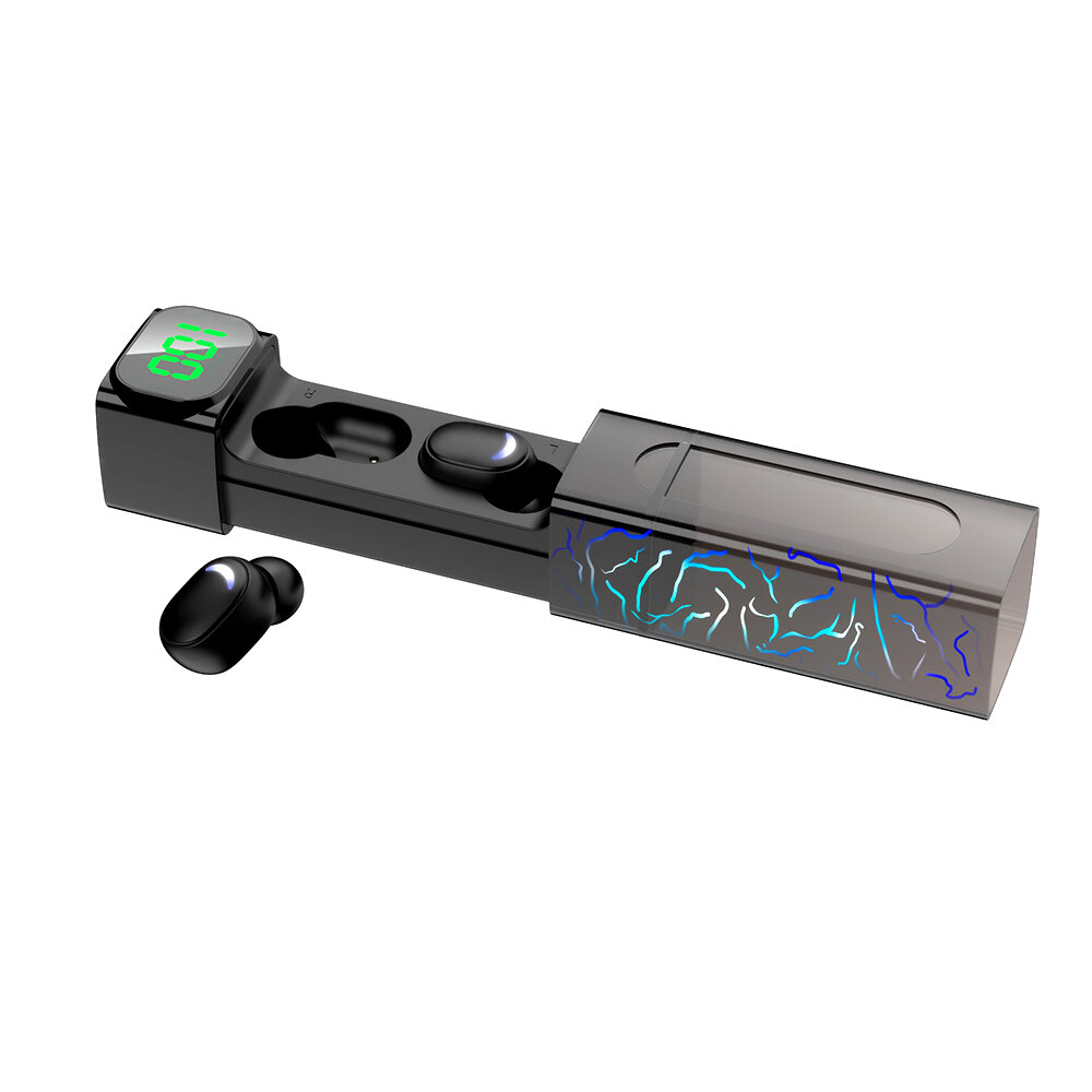 E50 Mini True Wireless Earphones BT5.1 Game Low Latency Earbuds Noise Reduction HD Calls Long Endurance Sports Music Headset with Microphone In-ear ABS 15meters LED Digital display 1 Pair Of Wireless Earphones 1 Charging Case 1 User Manual