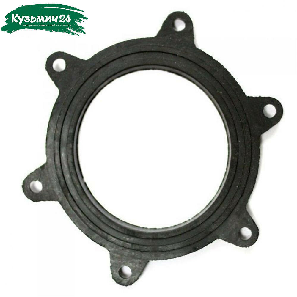 Прокладка резиновая под фланец, с лепестками, под 6 болтов, 66490