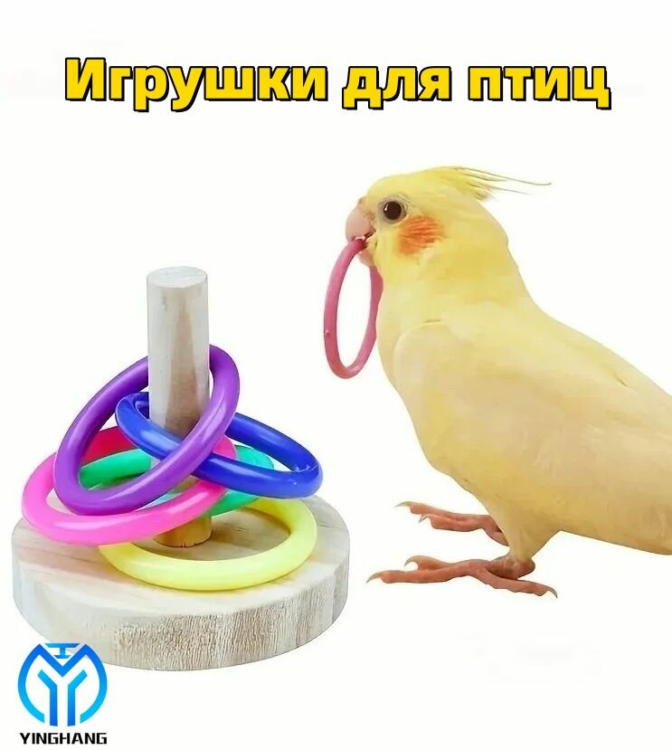 Игрушки для птиц, Интерактивная игрушка с кольцом попугая