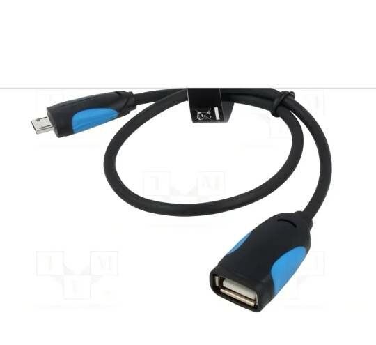 Адаптер-провод OTG USB мама -micro- длина15см