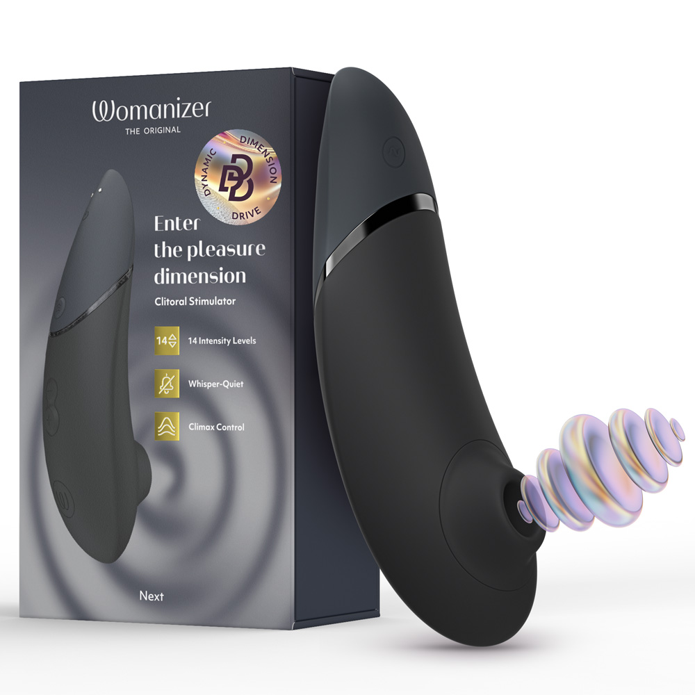 Womanizer Next – бесконтактный стимулятор клитора для женщин, черный
