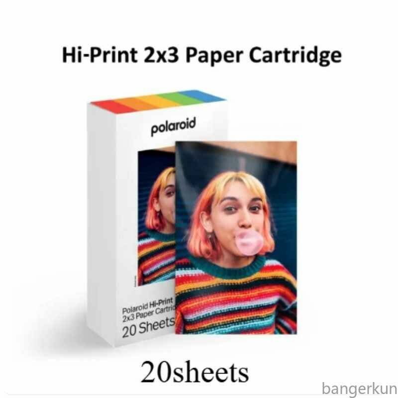 Polaroid Hi-Print 2 x 3", фотобумага, цветная бумага для печати по технологии термосублимации / 20шт