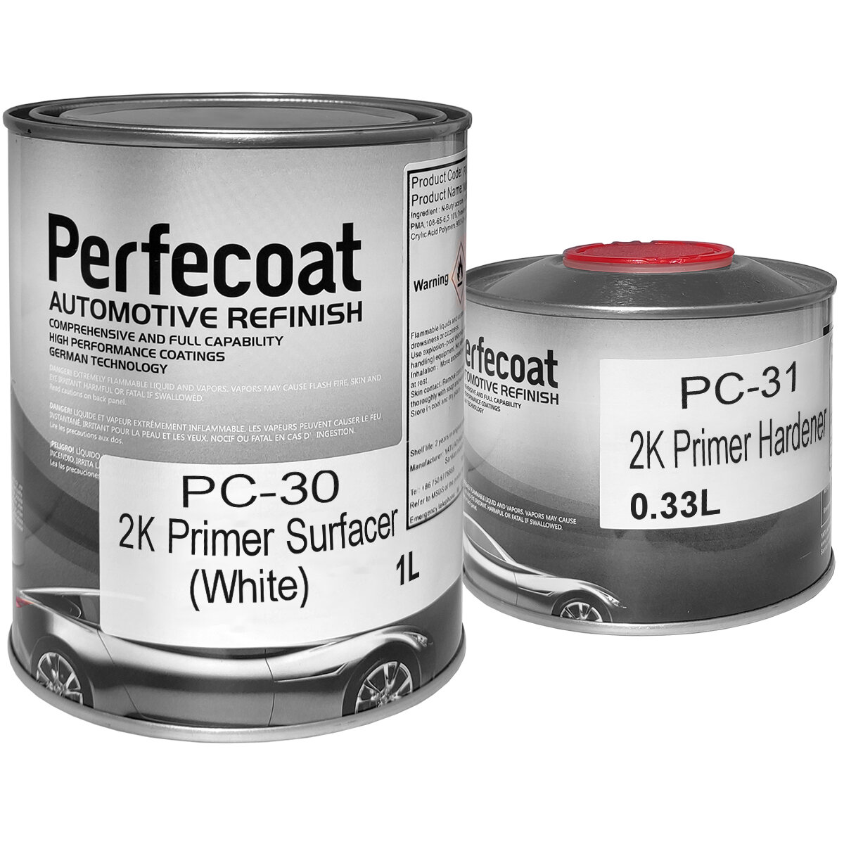 Грунт 4+1 белый PC-30 с отвердителем PERFECOAT (1,0л+0,33л)