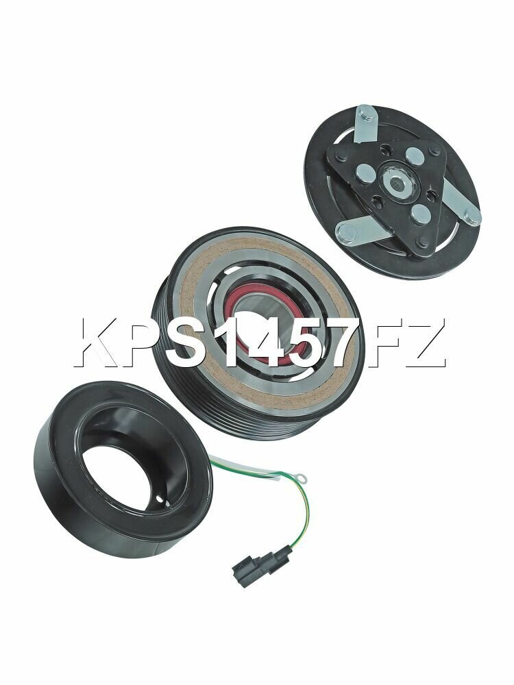 Шкив компрессора кондиционера в сборе Krauf KPS1457FZ для LAND ROVER Discovery Range Rover Sport JAGUAR XJ