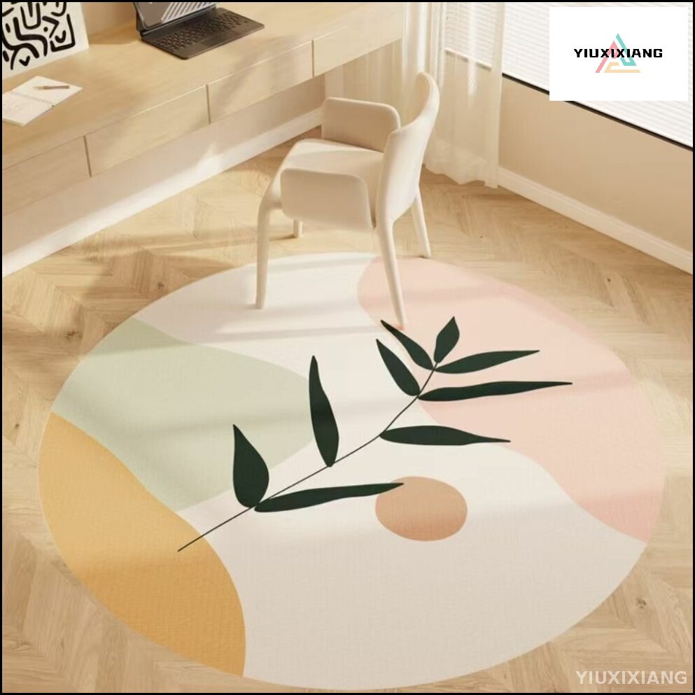 Эксклюзивный круглый коврик 80X80CM для офисного кресла с резиновым основанием