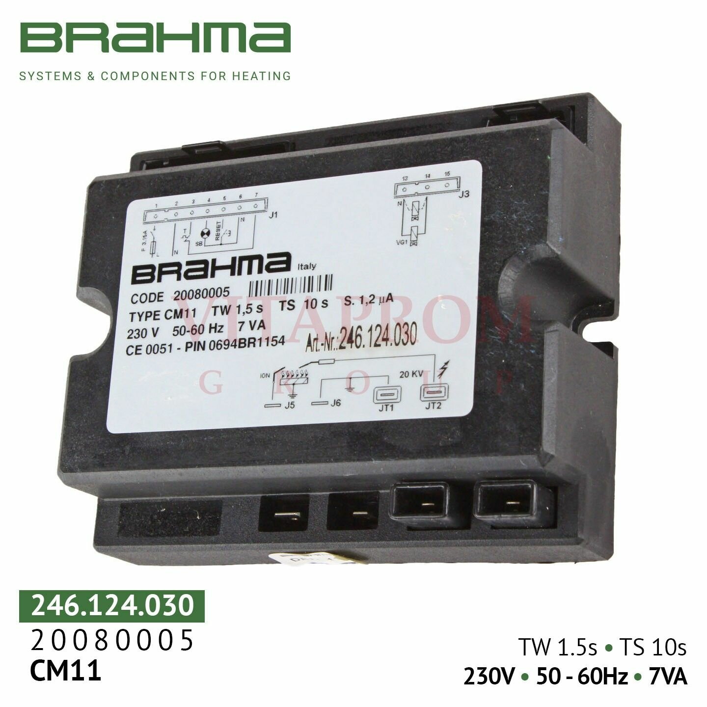 Блок управления горением Brahma CM11, 20080005