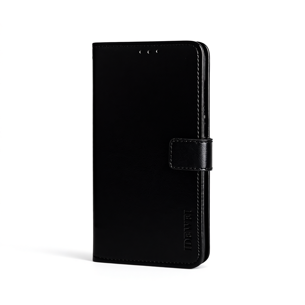 MyPads для Xiaomi Poco M3 из качественной импортной искусственной кожи с подставкой застежкой и визитницей черный