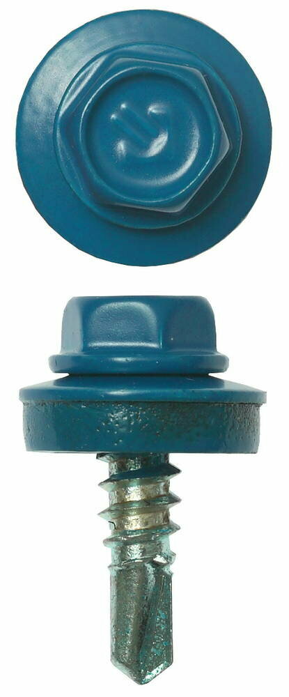 ЗУБР СКМ 5009, 19 х 5.5 мм, неб.-голуб, 500 шт (12,6 кг.), кровельный саморез (4-300310-55-019-5009)