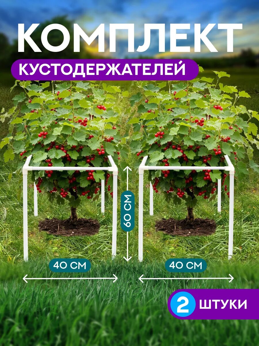 Опоры для растений из ПВХ комплект 2 штуки
