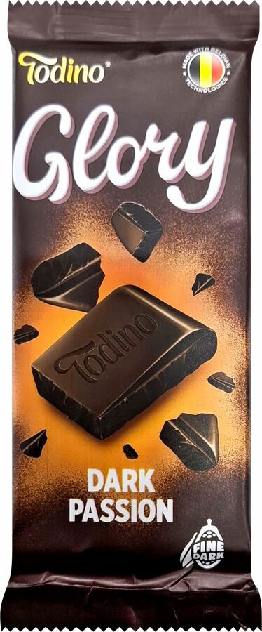 Кондитерская плитка GLORY темная с шоколадной начинкой, 75г x 5 упаковок