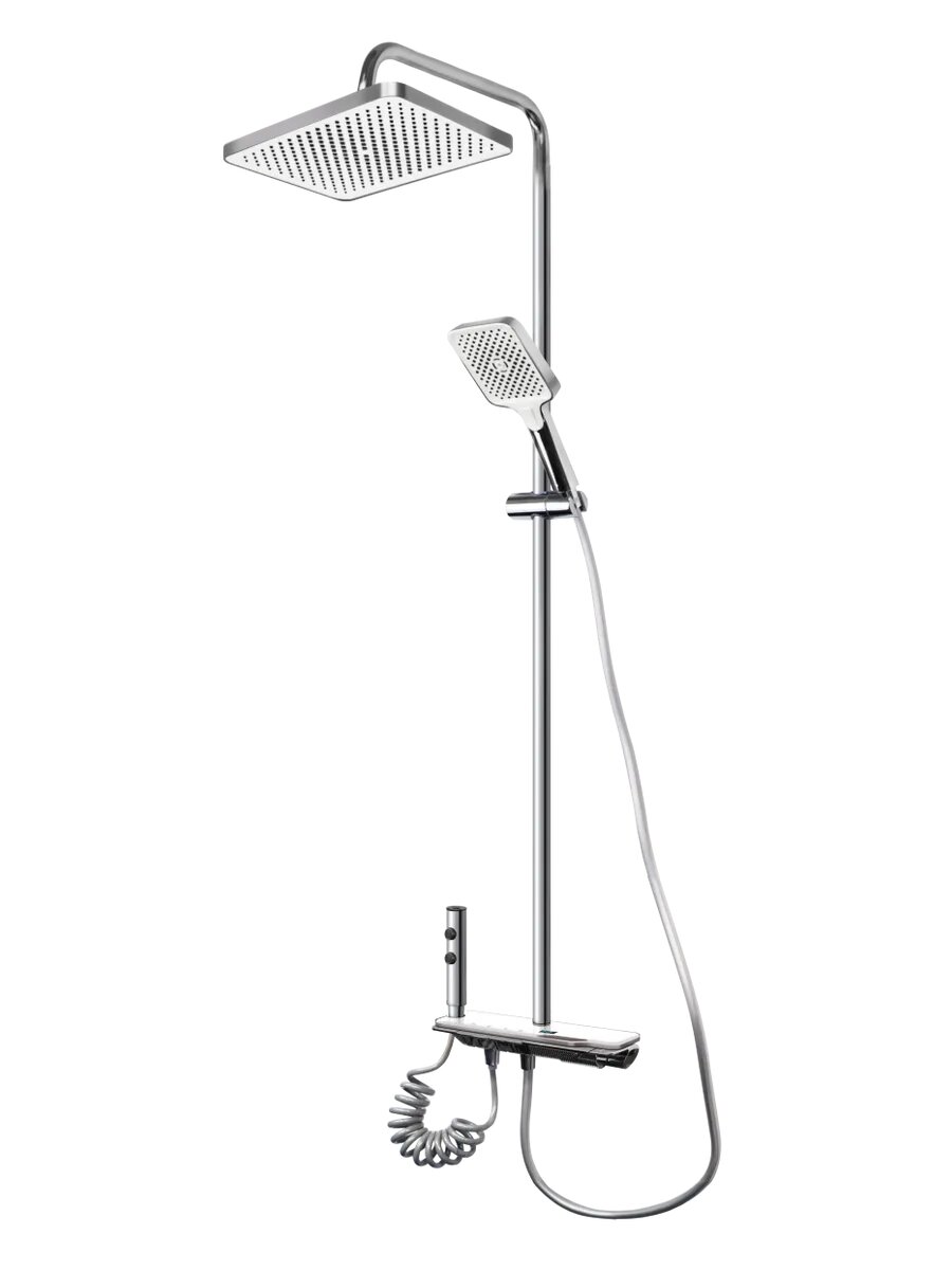 Душевая система Oulemei OLM-HS015, латунь, тропический душ, 4 режима