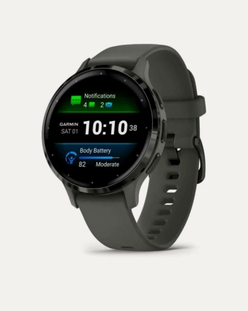 Умные часы Garmin Venu 3S, AMOLED экран, черный/темно-серый (010-02785-00)