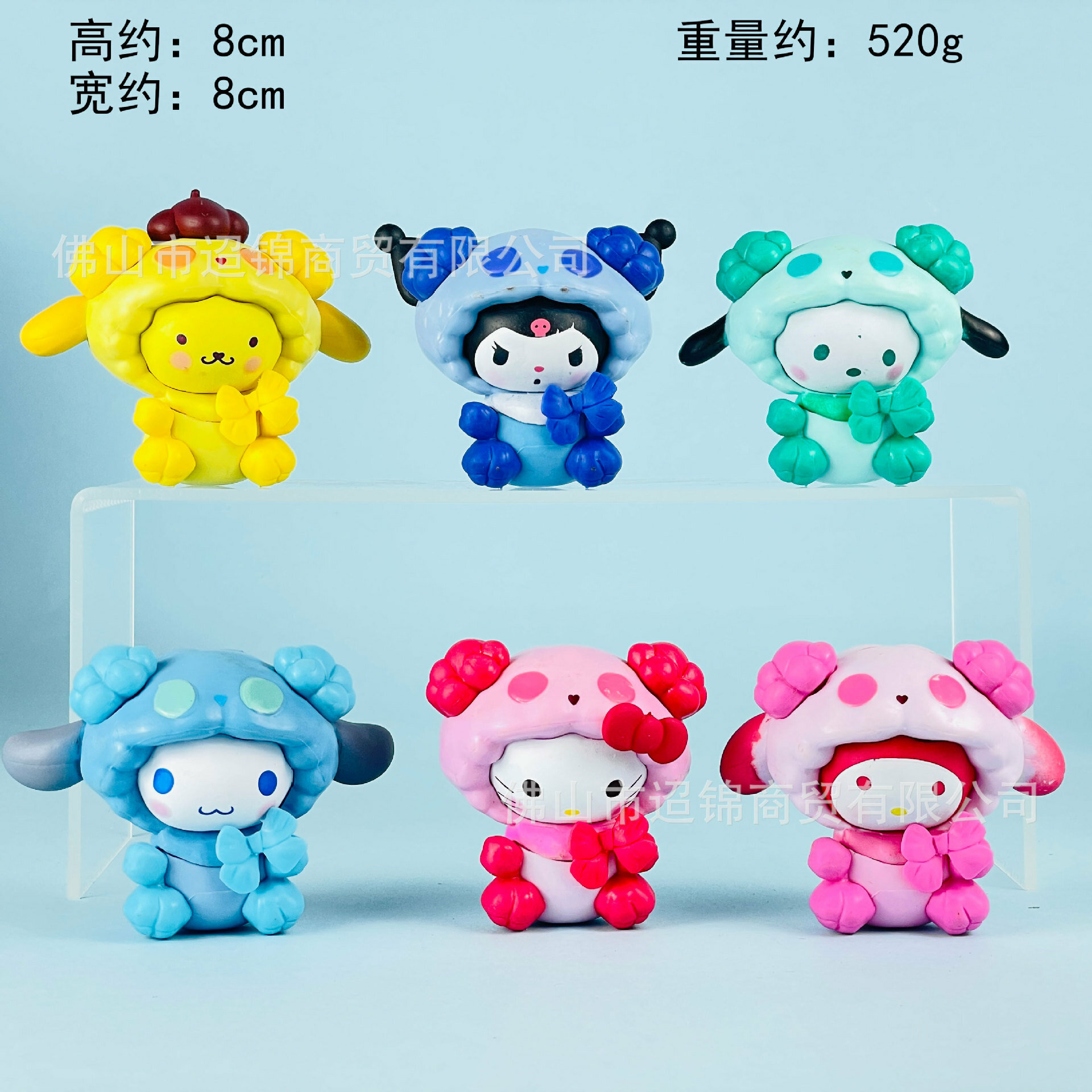 Блокнот для заметок My Melody, фигурка собаки Chloe Pacha, фигурка собаки Cinnamon, фигурка собаки Pudding