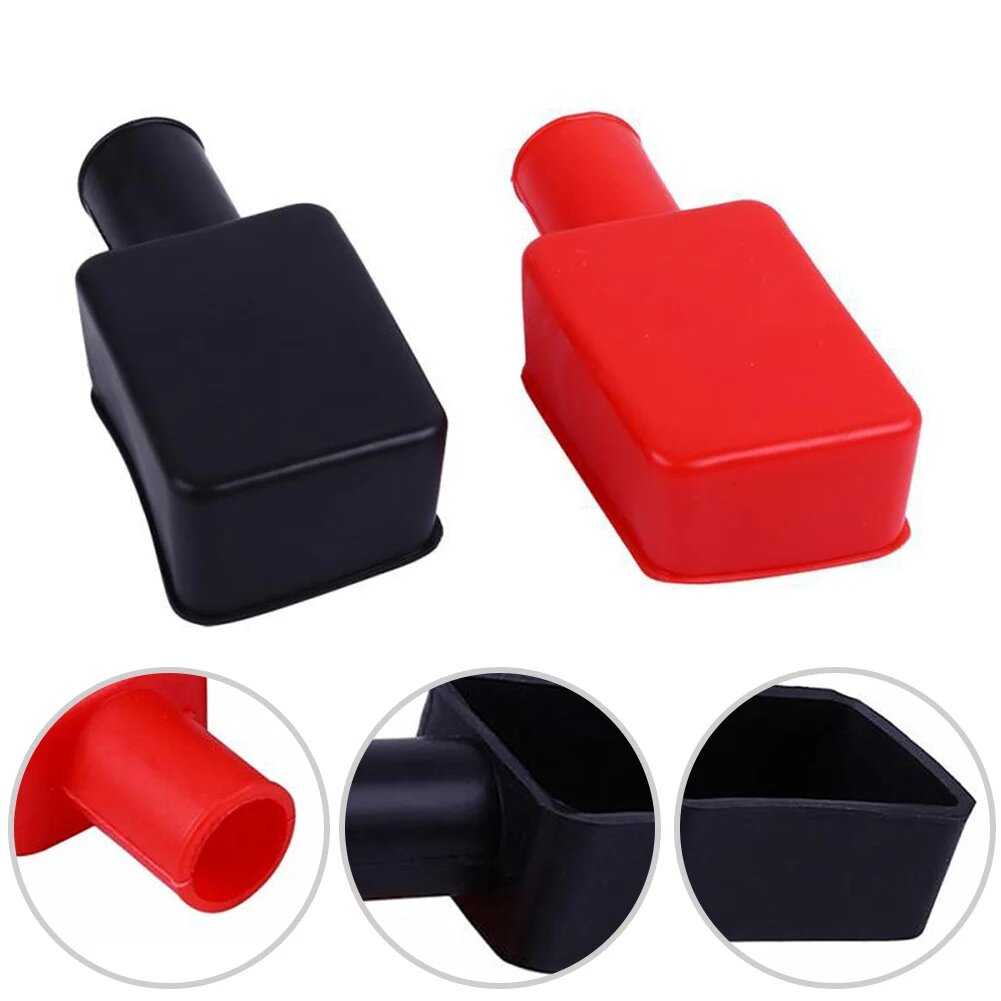 Мягкие гибкие пластиковые чехлы для положительных и отрицательных полюсов автомобильных аккумуляторов: изоляция и защита от пыли для автомобильных клемм