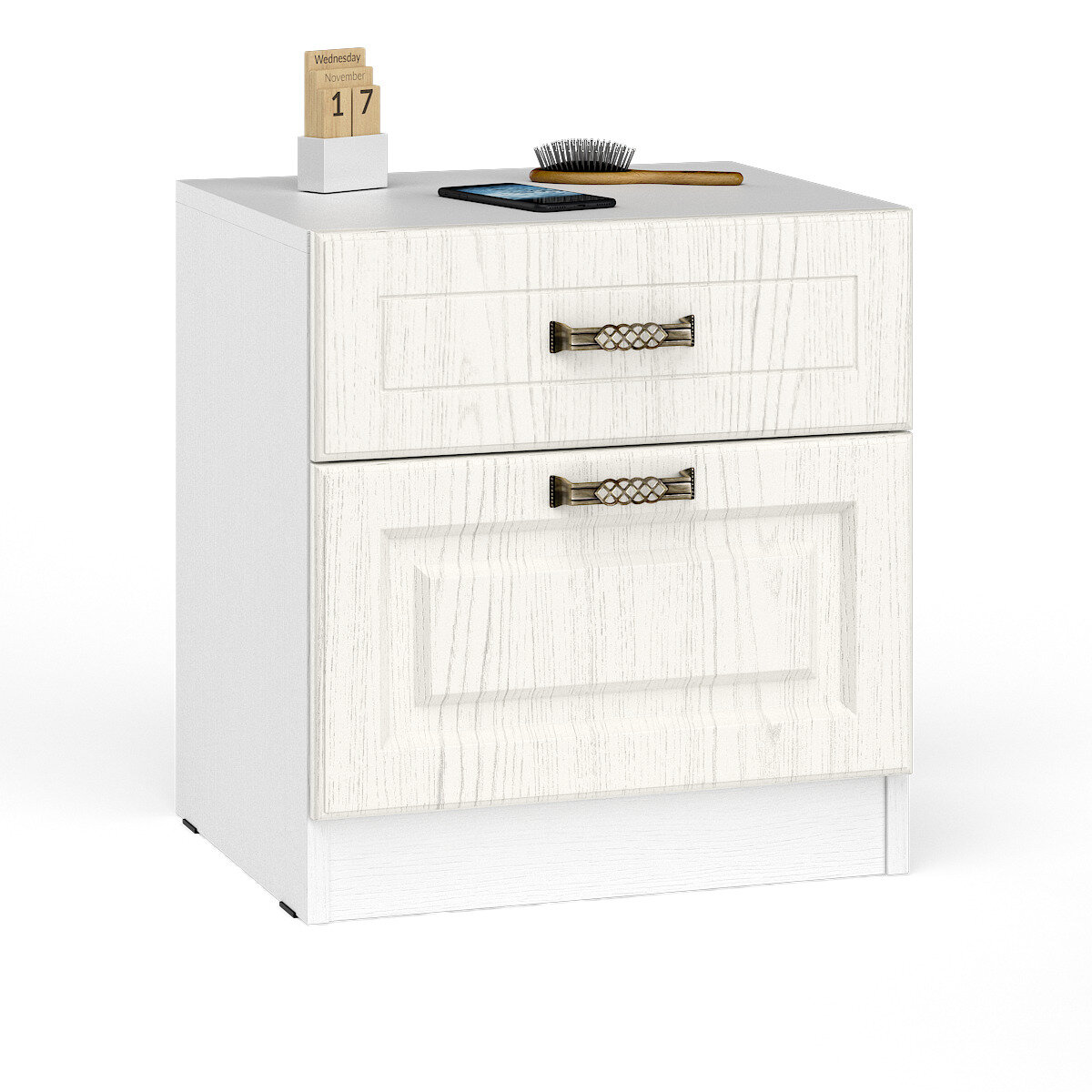 Тумба Ливерпуль 08.146, цвет ясень ваниль/белый