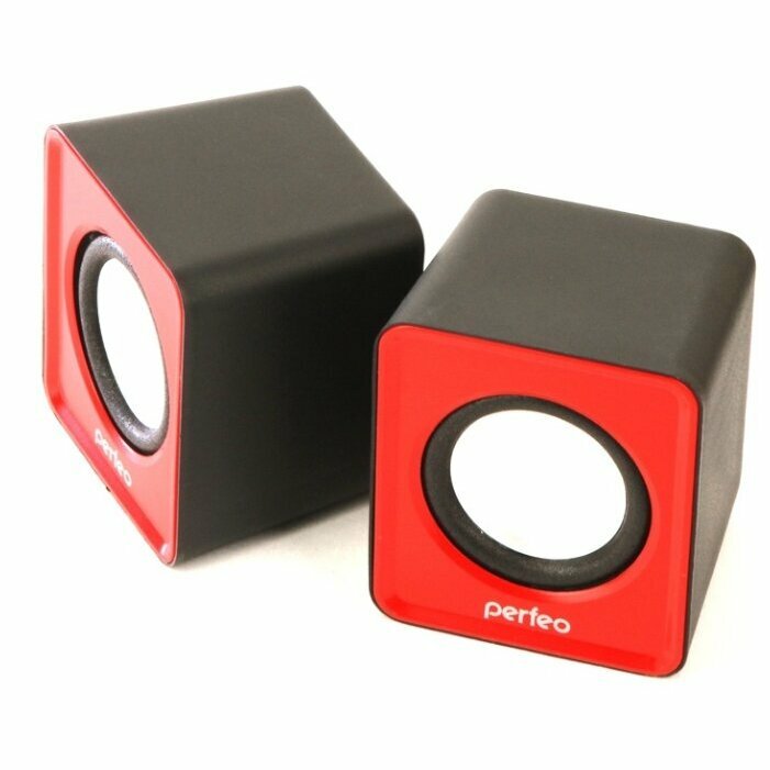Колонки компьютерные 2.0 (PF_5128) WAVE PF-128-R красный