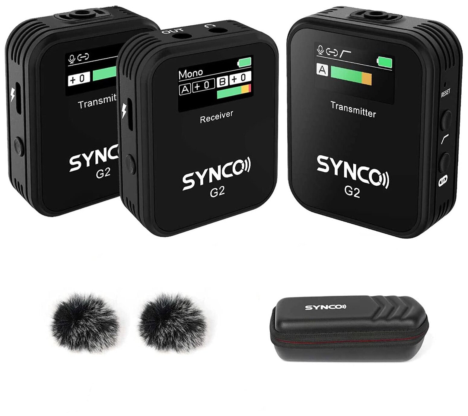 4G с 1 приемником, SYNCO G2 A2 1-Trigger-2 Беспроводная микрофонная система 2,
