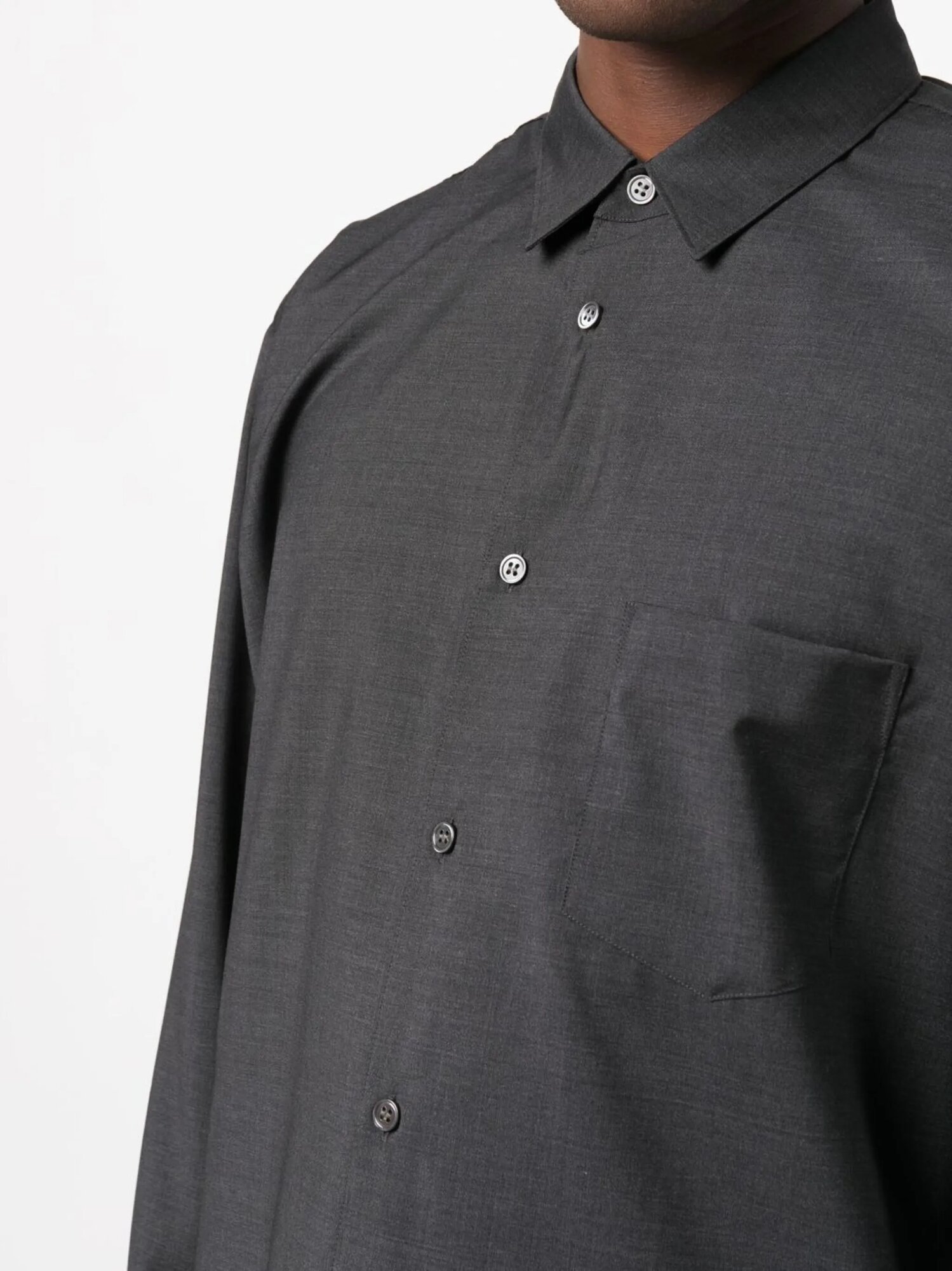 Рубашка Comme des Garcons SHIRT, размер S, серый — фото 1