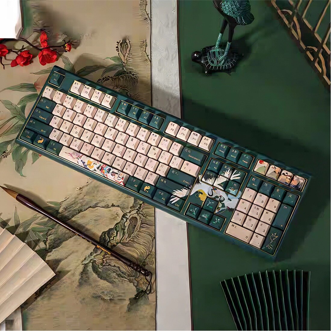 Varmilo VBM108 Crane of Lure Varmilo EC V2 Sakura, зеленый/белый, игровая клавиатура
