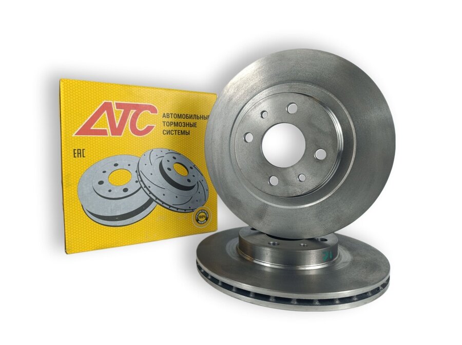 Диск тормозной передний ВАЗ 2112 АТС R14 16-клап вентилируемый (артикул АТС 2112-01)