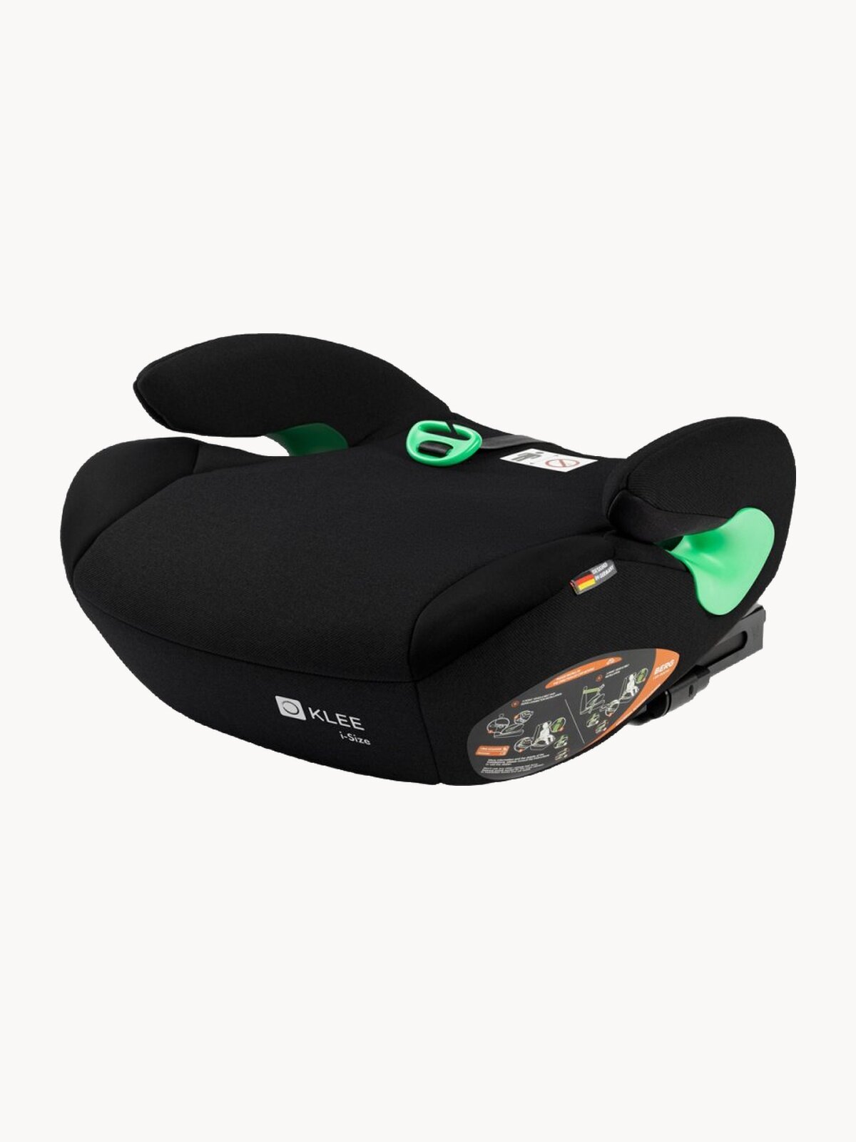KLEE Berg I-Size бустер с ISOFIX Diamond Black, автокресло 15-36 кг с клипсой для штатного ремня