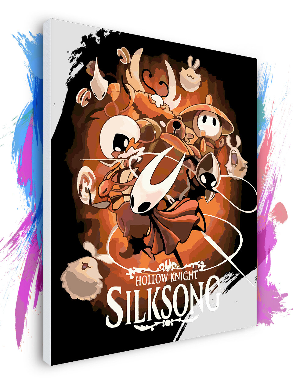 Картина по номерам на холсте Hollow Knight Silksong, 30 х 40 см