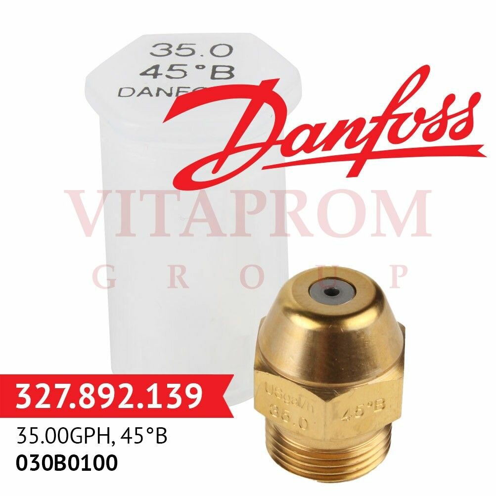 Форсунка Danfoss 35.00GPH, 45B, 030B0100