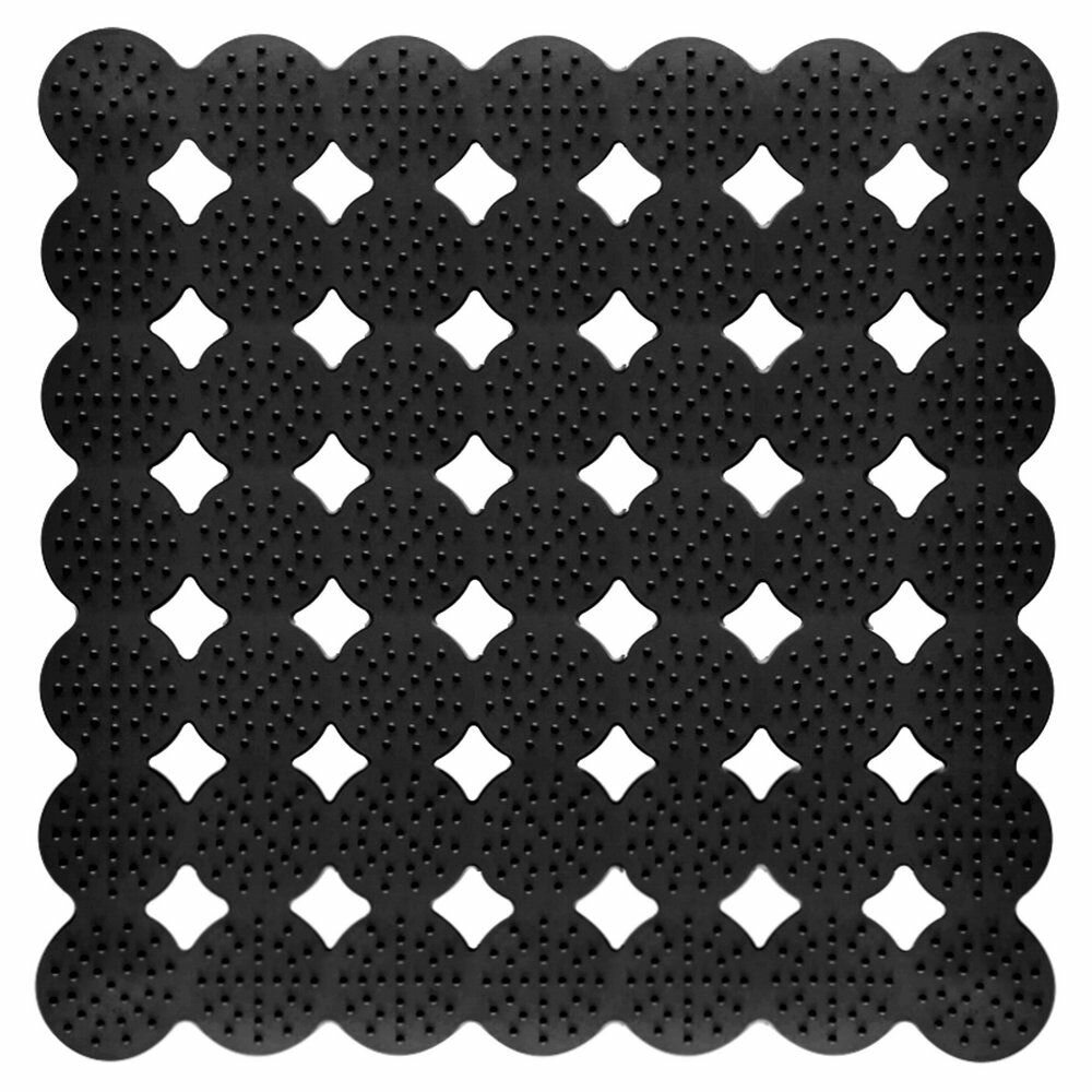 Коврик противоскользящий для ванны и душевой 45х45 см черный