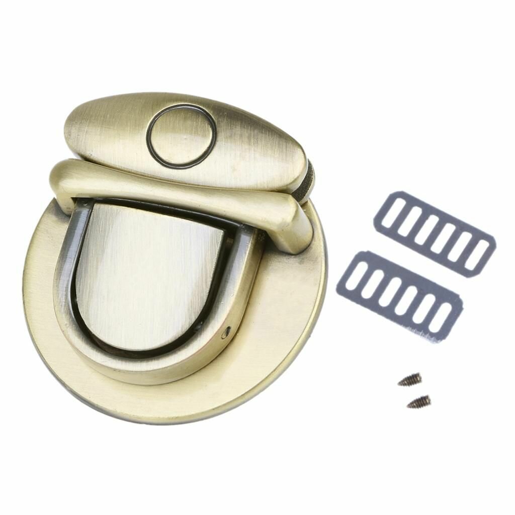 Большой замок с утиным язычком, золотистый металлический винтовой замок-старинный стреловидный цвет