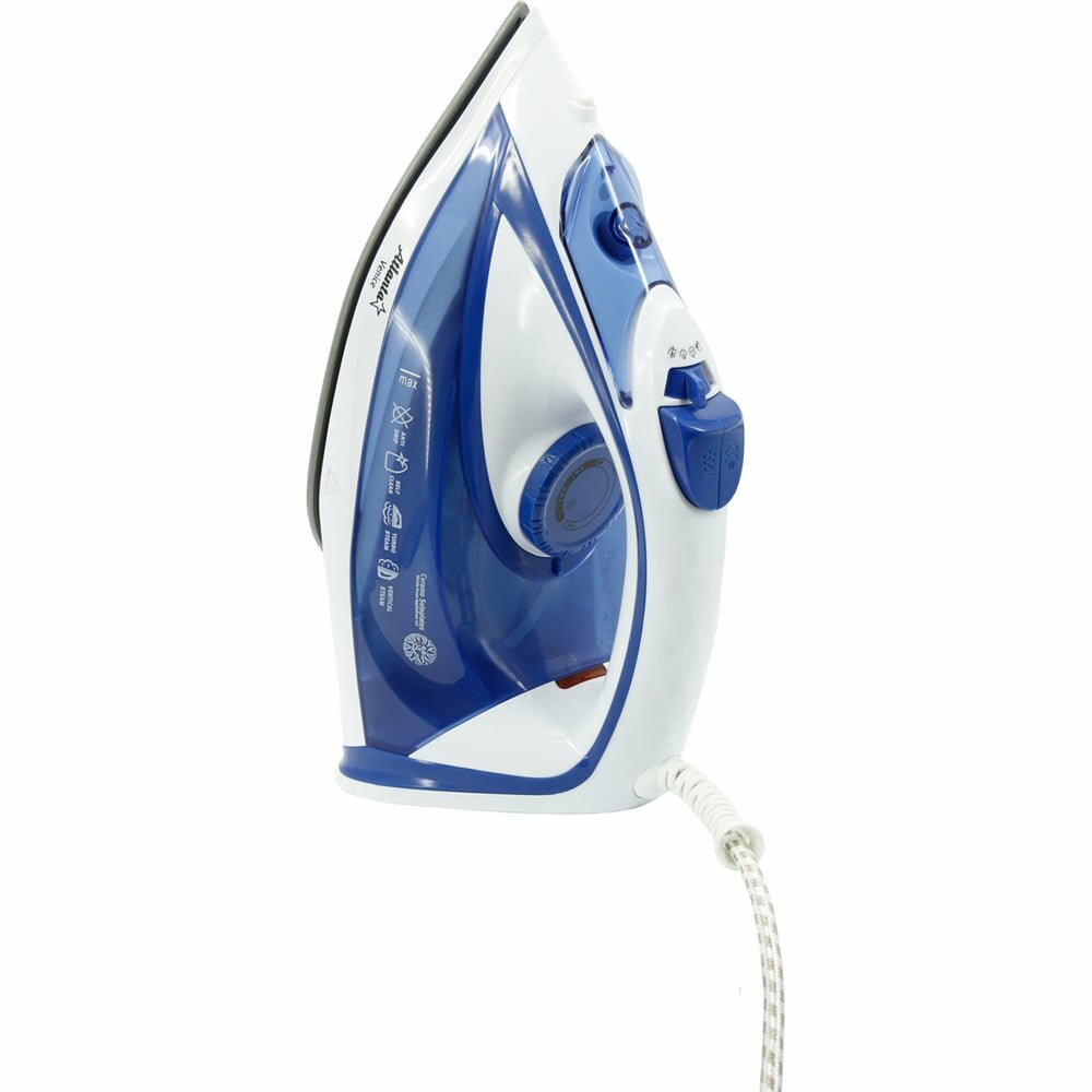 Утюг Atlanta ATH-5545, мощность 2200Вт, керамическое покрытие, синий/белый