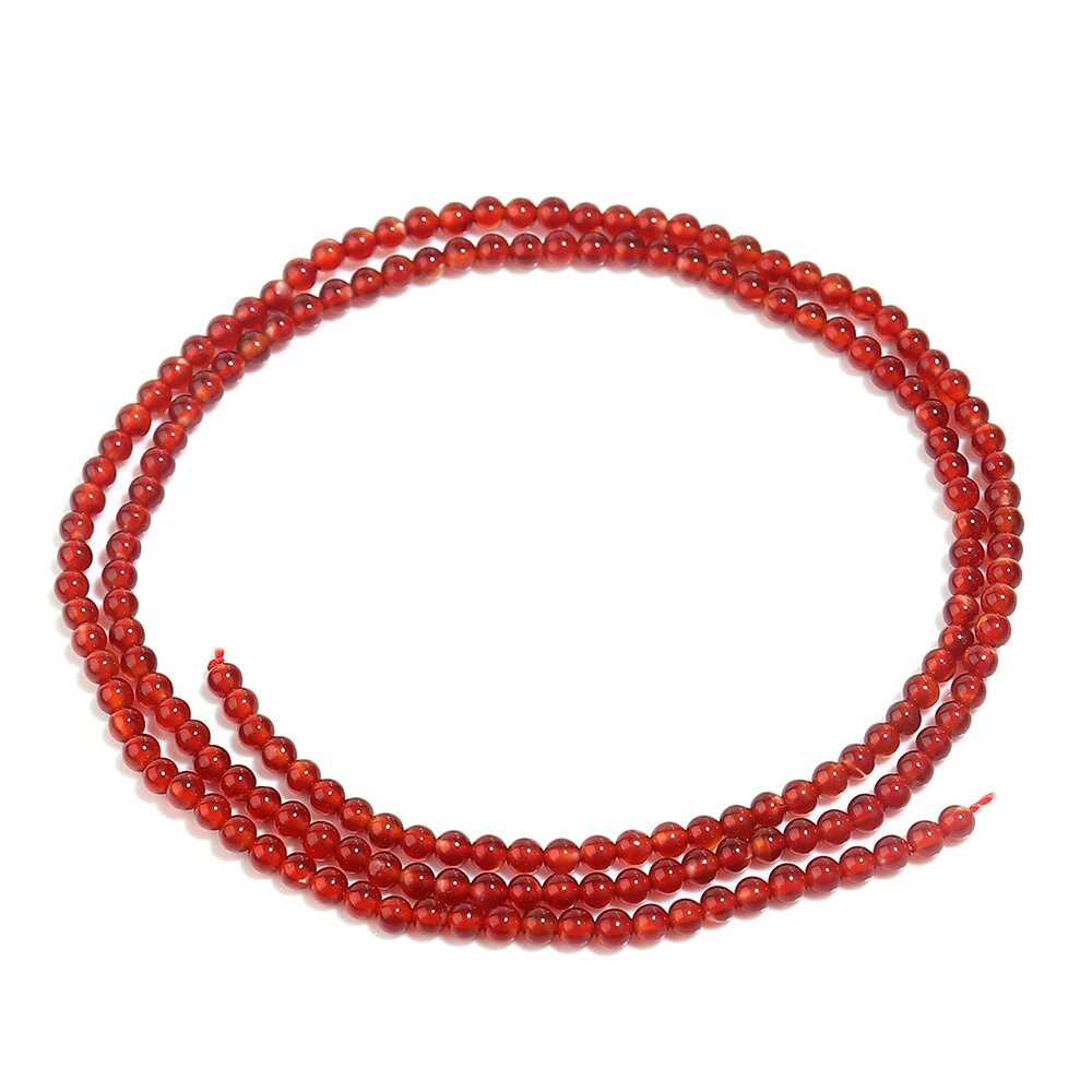 Бусины из красного сердолика и агата 4/6/8/10/12 мм 2mm 190pcs