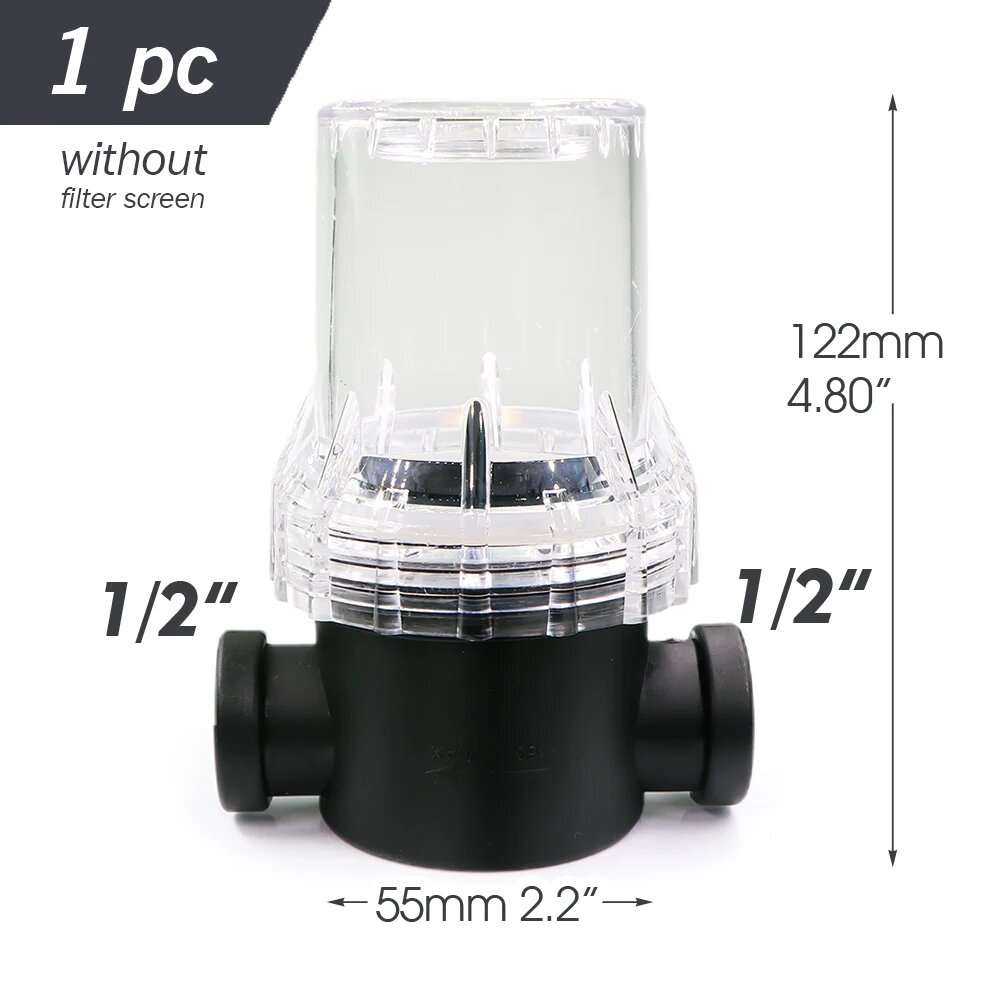 Фильтр для садового шланга пластиковый латунный only filter-1pcs, 40-Mesh