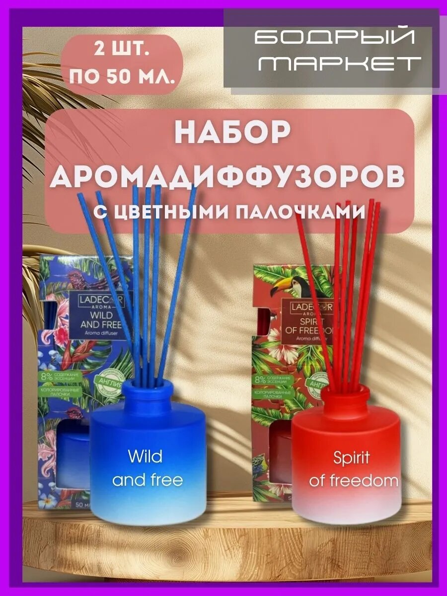 Набор аромадиффузоров 2 шт. по 50 мл.