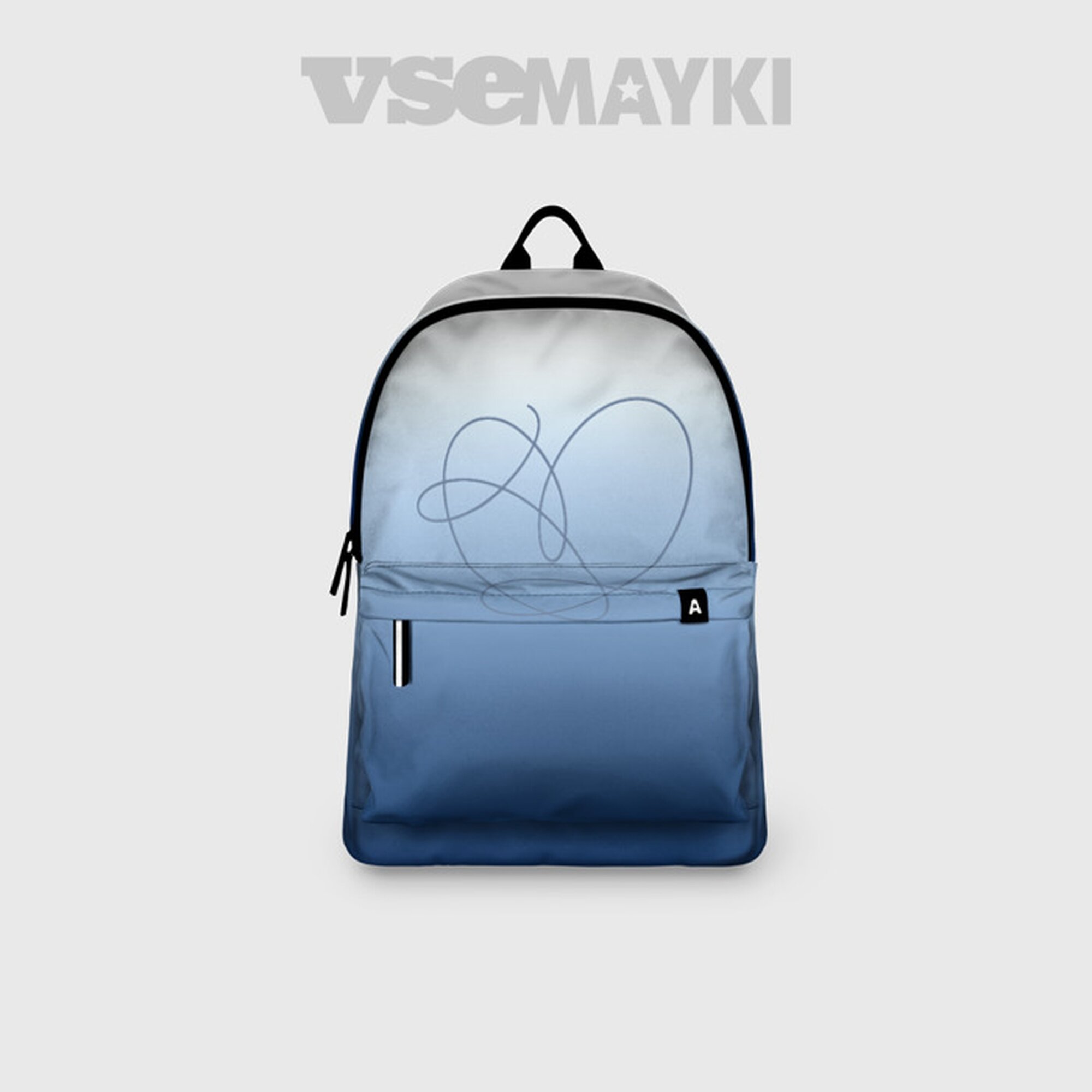 Рюкзак VseMayki с принтом Сердце love yourself, One size, белый