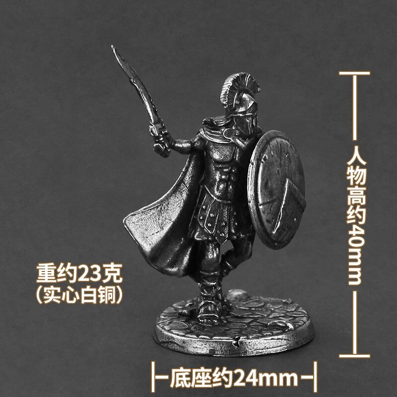 Металлическая статуэтка Спартанского воина из меди Warrior 1