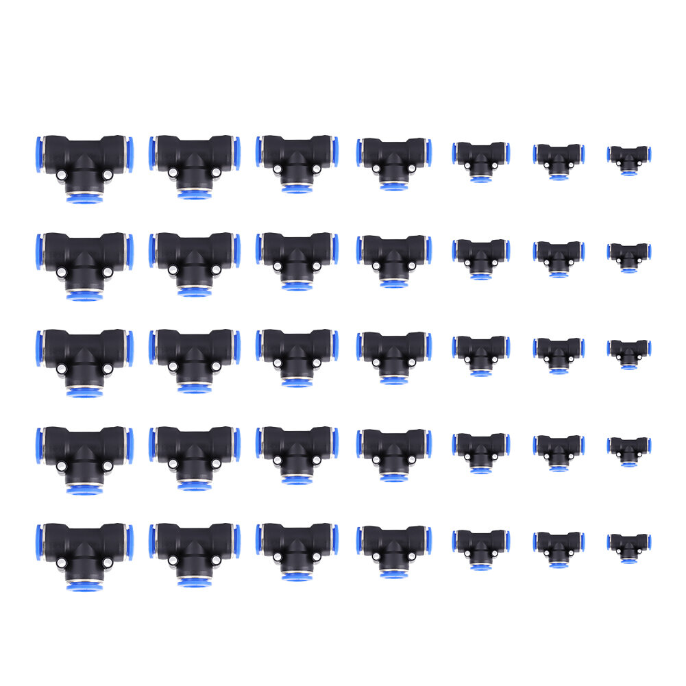 35pcs OD 4/6/8/10/12/14/16 мм пневматический шланг с пневматическим шлангом