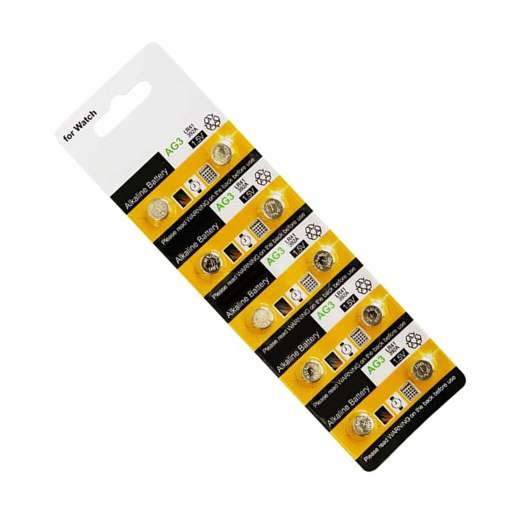 10 шт, кнопочная батарейка, батарейка для часов AG3 LR41 736 с дистанционным управлением