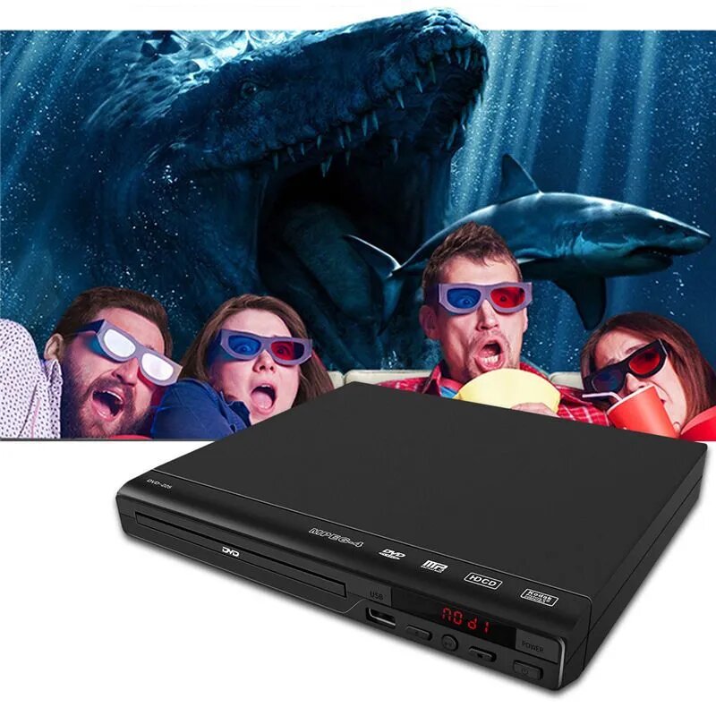 DVD-плеер с поддержкой караоке и HDMI выходом. Портативный — фото 1