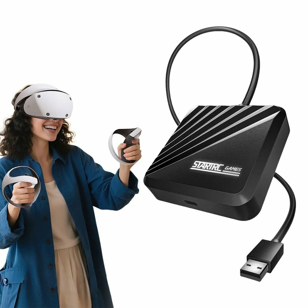 Адаптер PS VR2 для ПК с поддержкой Bluetooth и кабелем DisplayPort 1.4