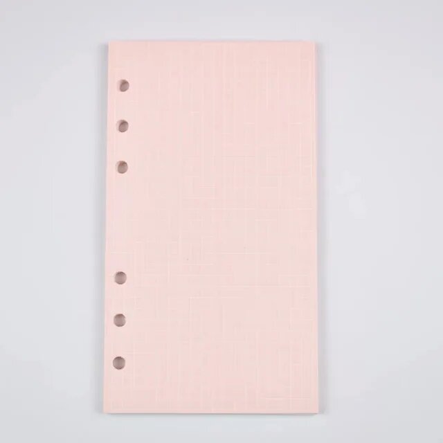 Блокнот A5/A6 фетр S025 Розовый, А6, pink grid