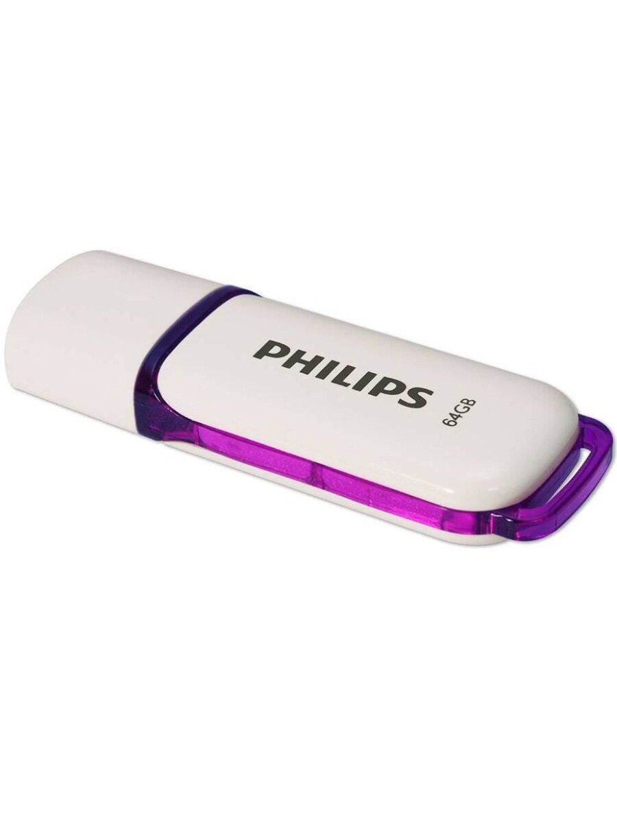 Флеш-накопитель USB 2.0 64GB Philips FM64FD70B/97 SNOW2.0, пластик