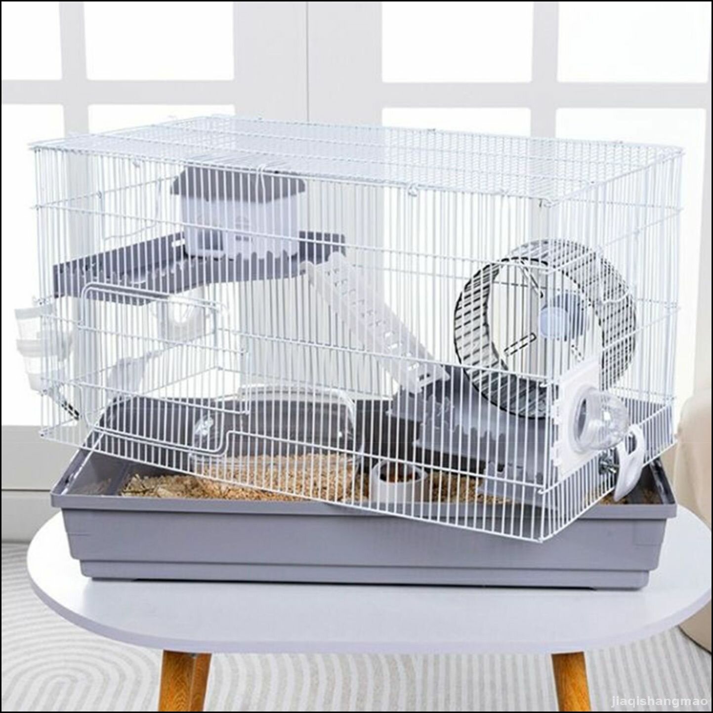 Просторная двухъярусная клетка премиум для содержания нескольких хомяков