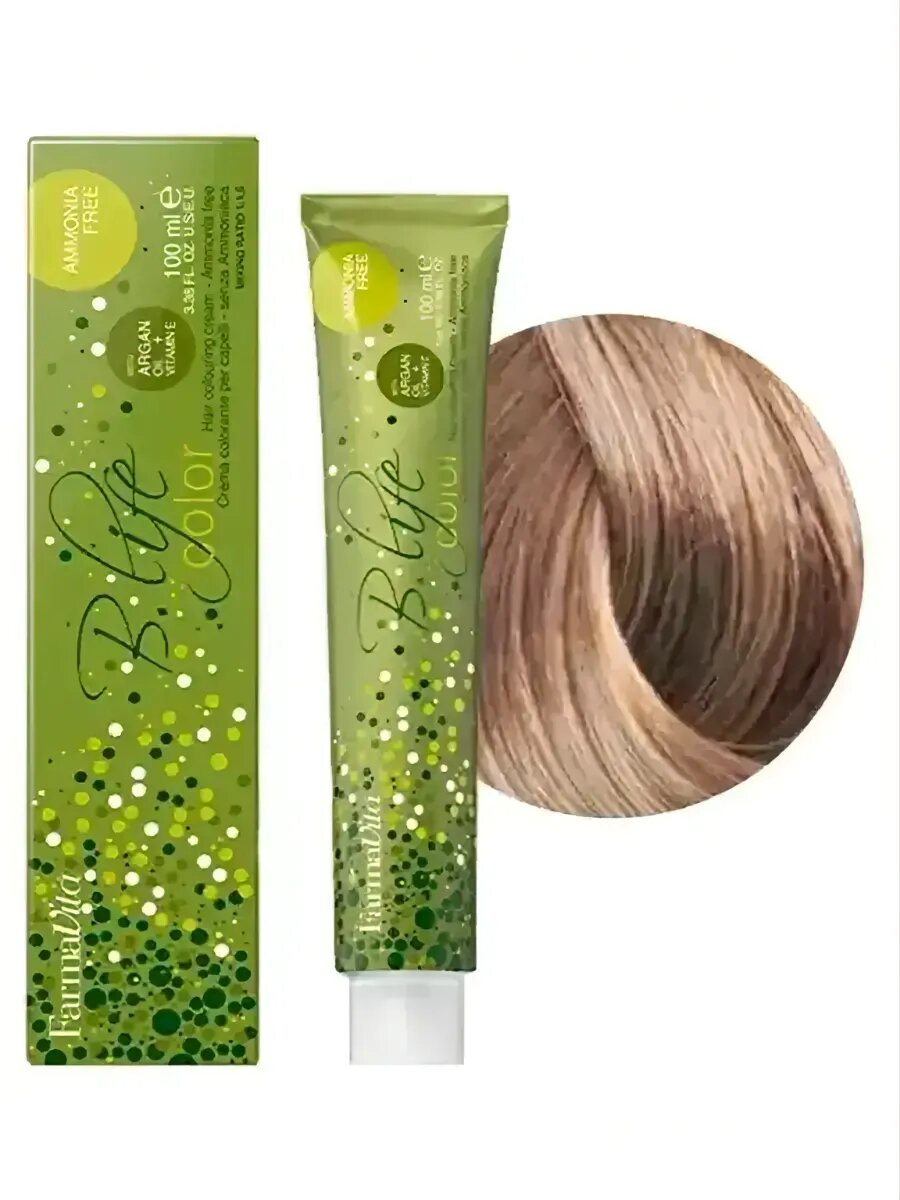 Краска для волос Farmavita B.Life Color Ammonia Free, Безаммиачный краситель для волос с аргановым маслом, 9.0