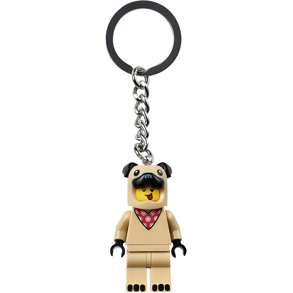 LEGO Парень в костюме французского бульдога Брелок для ключей 854158, France Bulldog