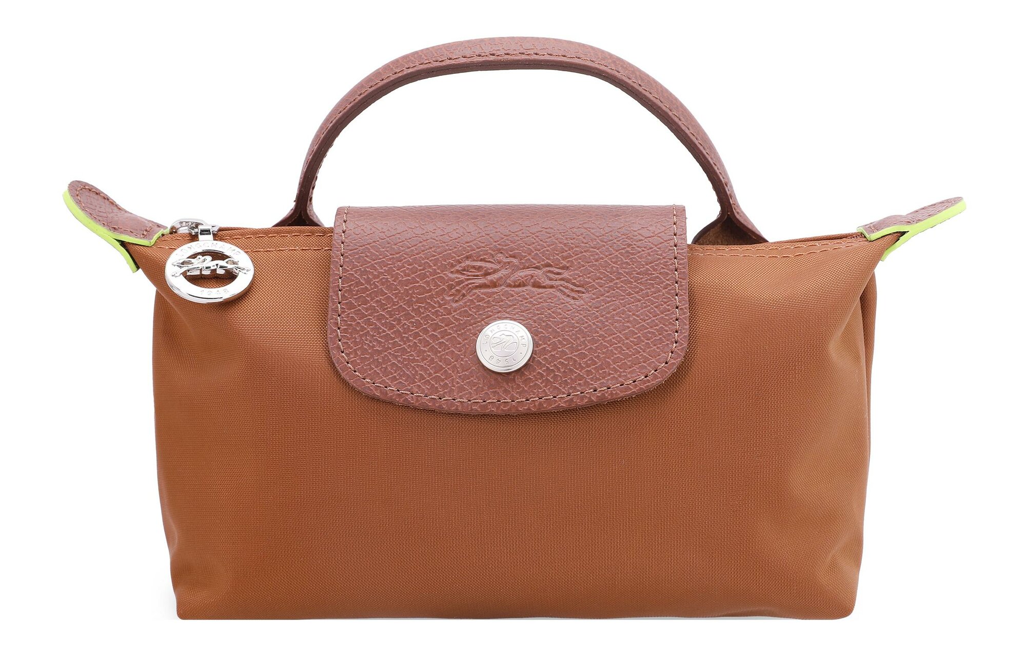 Сумка Le Pliage Green Cow Leather Trim Dumpling Bag