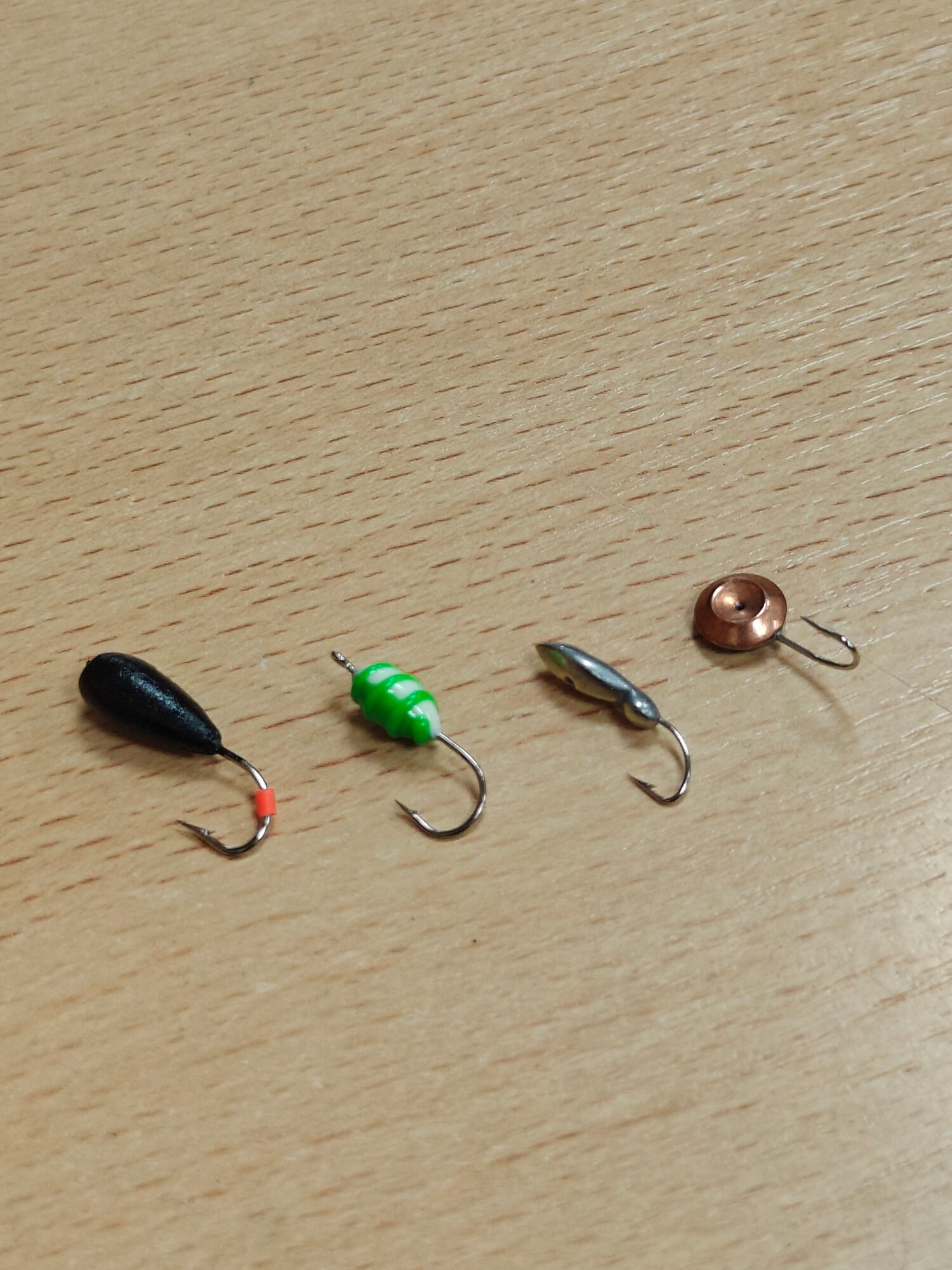 Мормышки для рыбалки, свинцовые/вольфрамовые мормышки ассорти набор 4 шт, 0.82гр/2.70гр/0,21гр/1.10гр