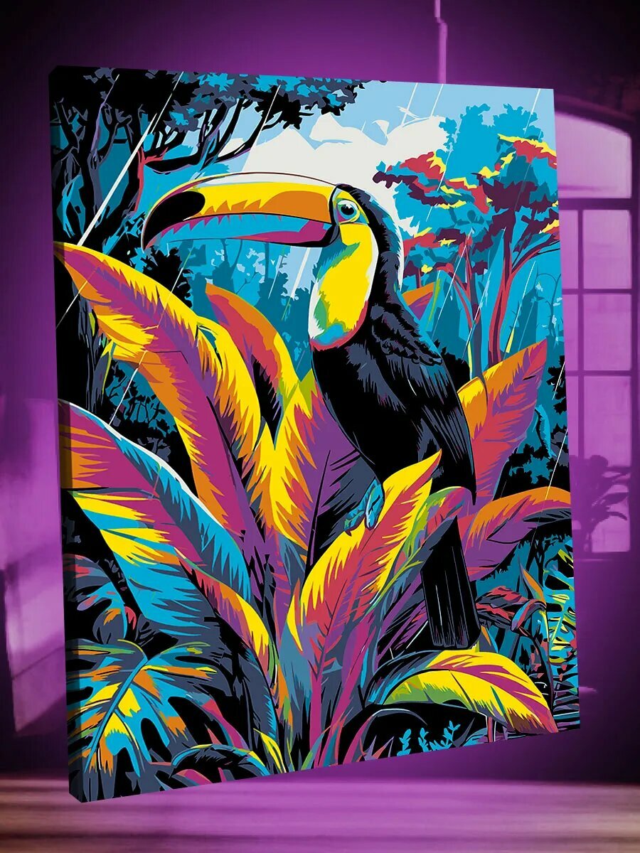 Картина по номерам Тукан