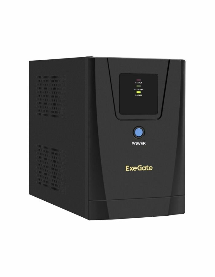 ИБП ExeGate SpecialPro UNB-1200. LED. AVR.2SH.3C13, 1200 ВА/750 Вт, AVR, 2xSchuko+3xC13
