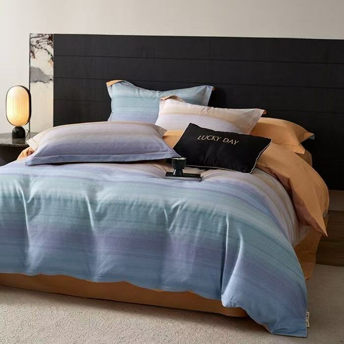 Apollo Bedding Комплект постельного белья, Сатин люкс, Двуспальный с простыней Евро, наволочки 50x70