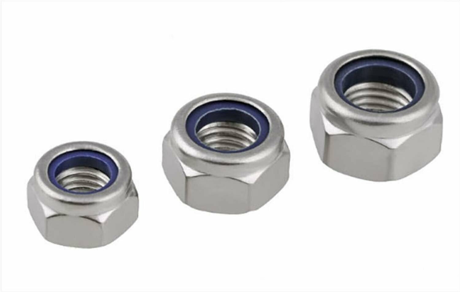 Гайка самоконтрящаяся М18 оцинкованная DIN 985 "МастерБолтиков" ( 10 шт )